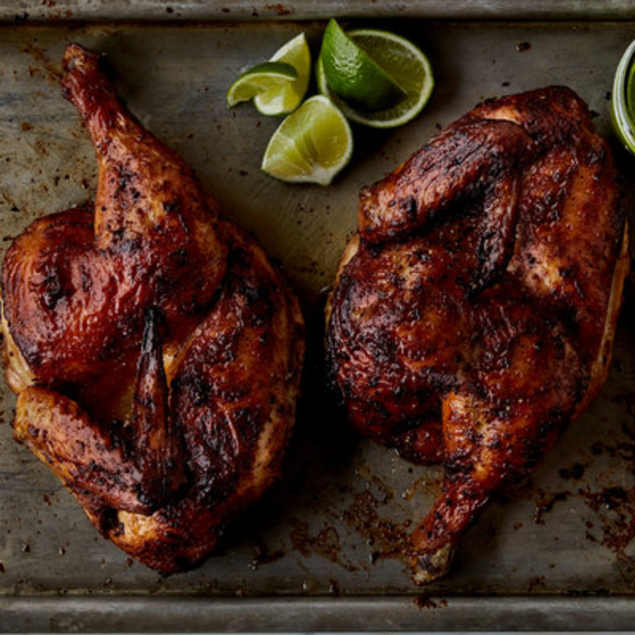Peruvian Roasted Chicken With Spicy Cilantro Sauce