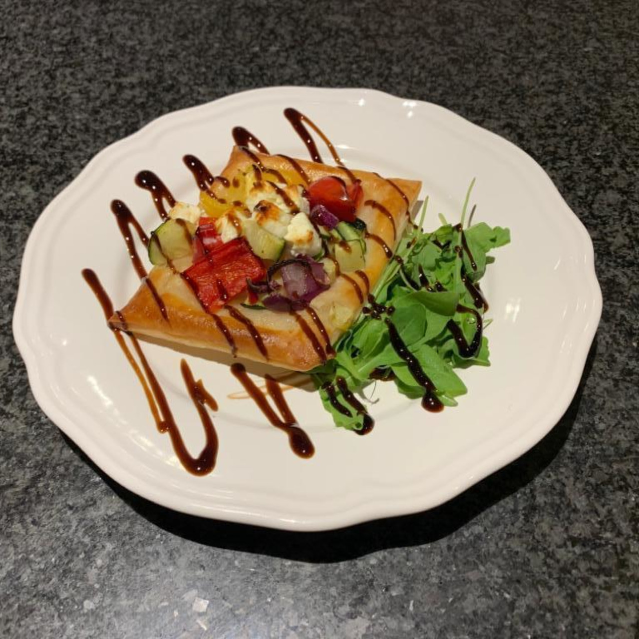 Roasted Vegetable And Feta Tartstarter