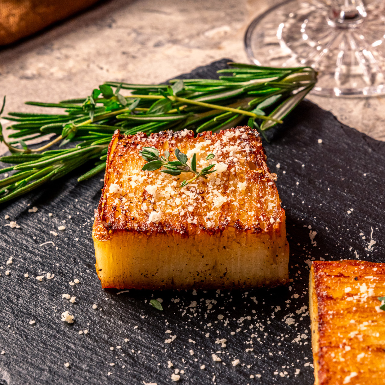 Rosemary Parmesan Potato Pave