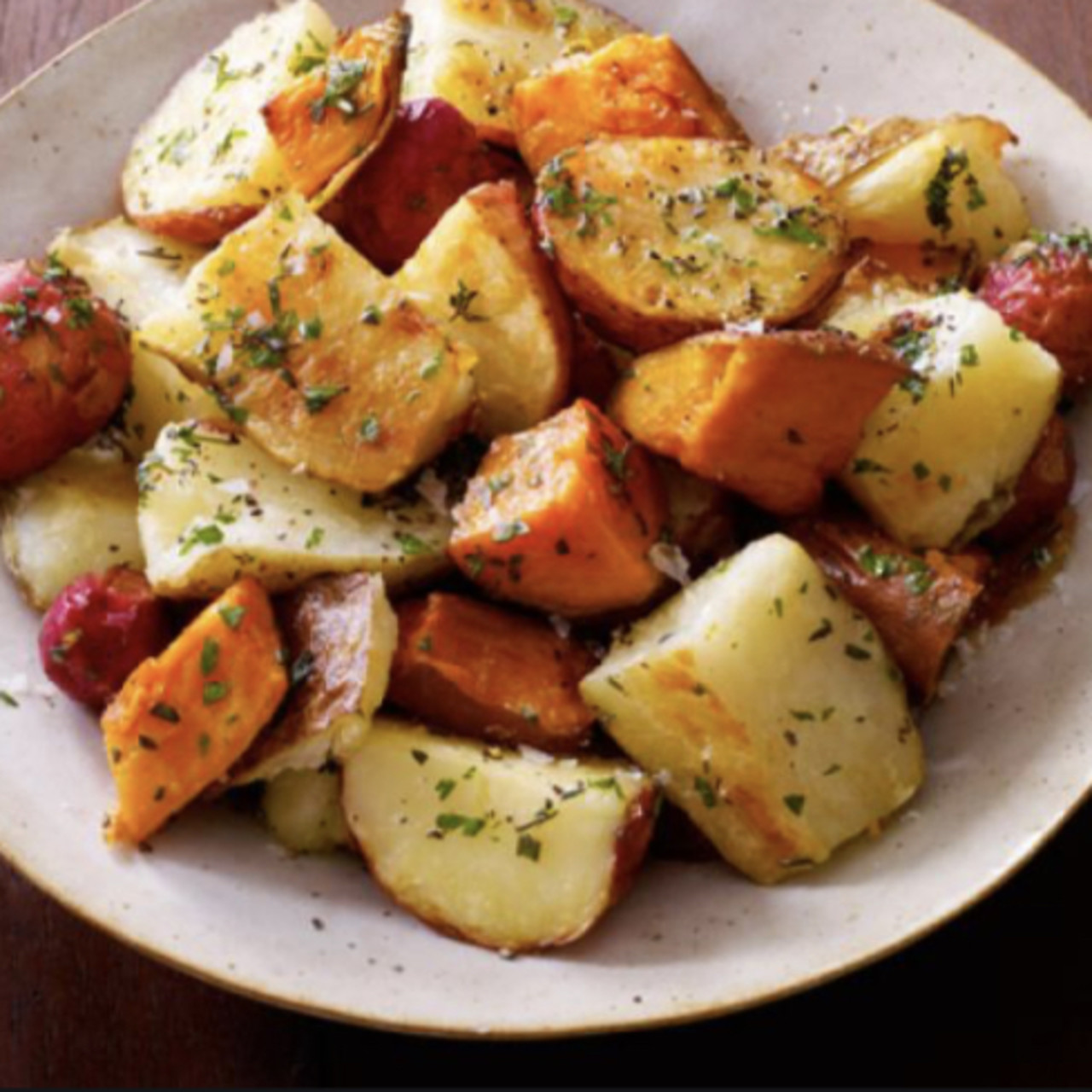 Saut ed Sweet Russet Potatoes