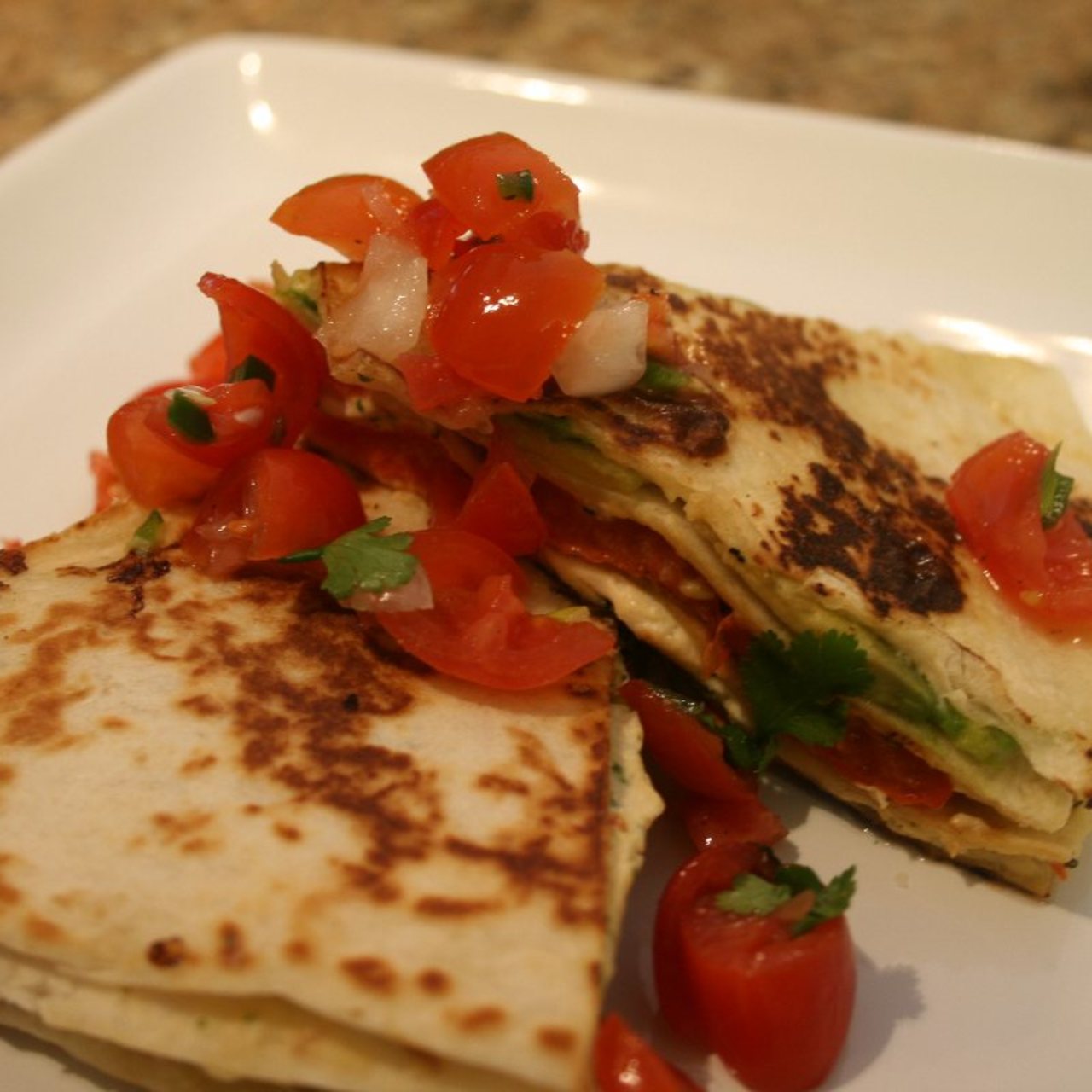 Tortilla Lasagna with Salsa Fresca