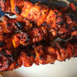 Chicken: Spicy Malagueta chicken kebabs