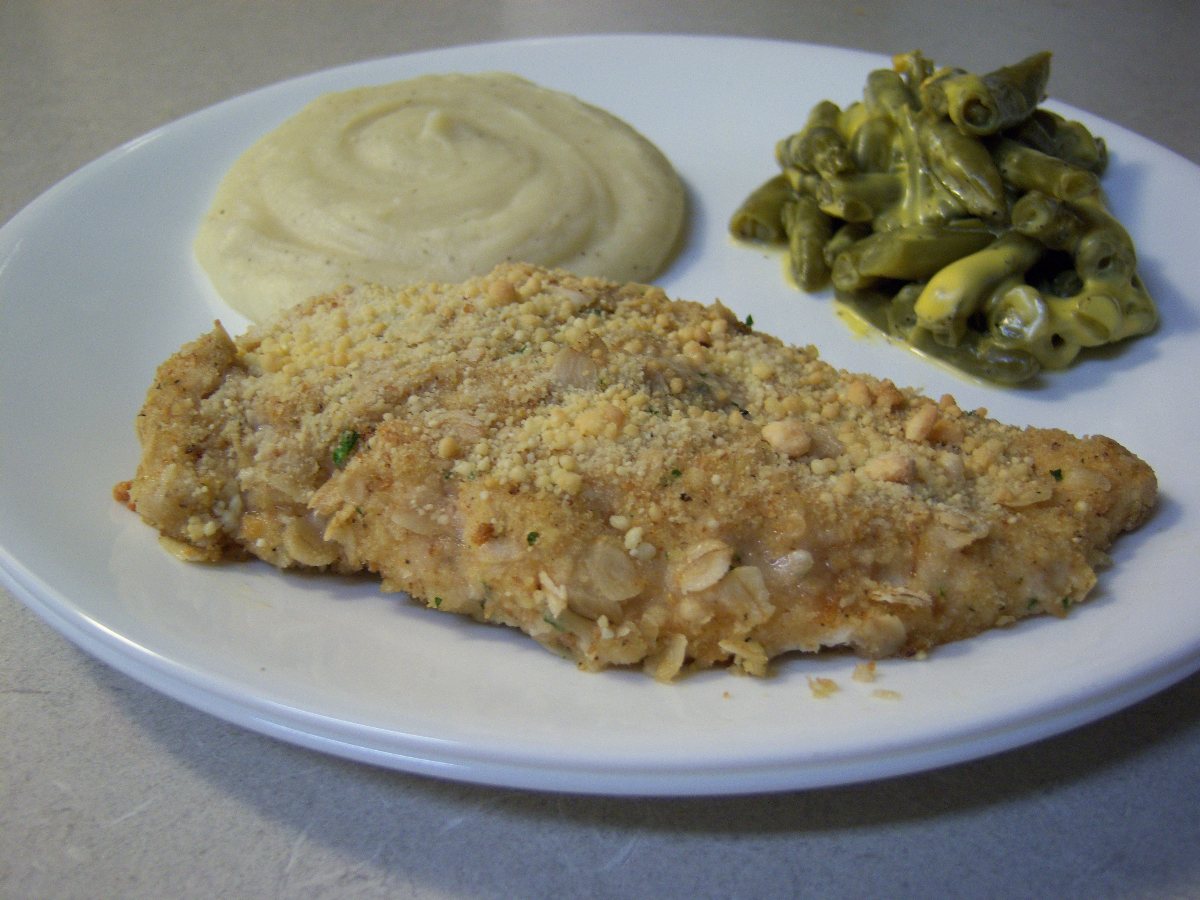 Crispy Ranch Oven Fried Chicken Breasts