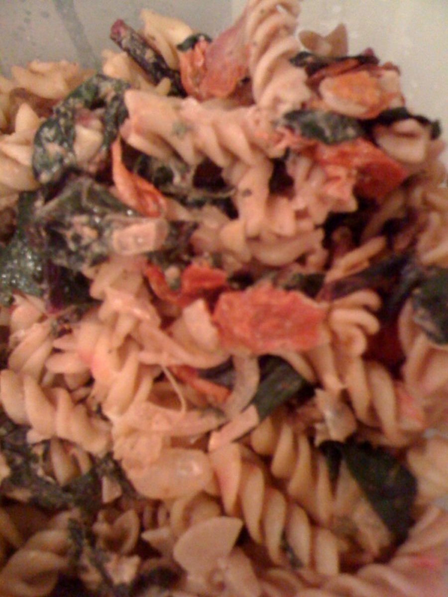 Fusilli a la Crazy Bastard extra veggies