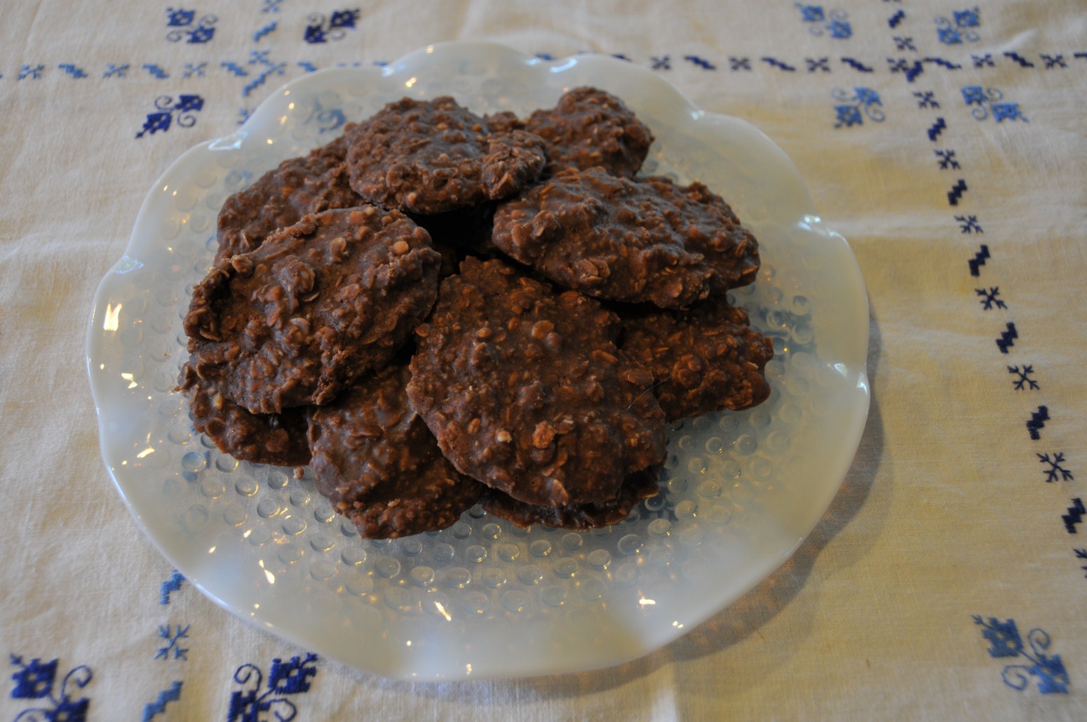 Oatmeal Fudge No Bake Cookies (no butter)