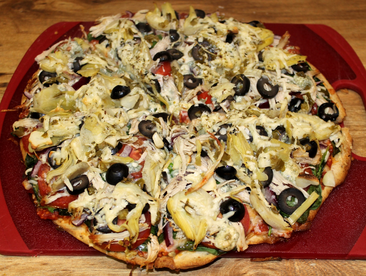 Turkey Blue Cheese Pizza
