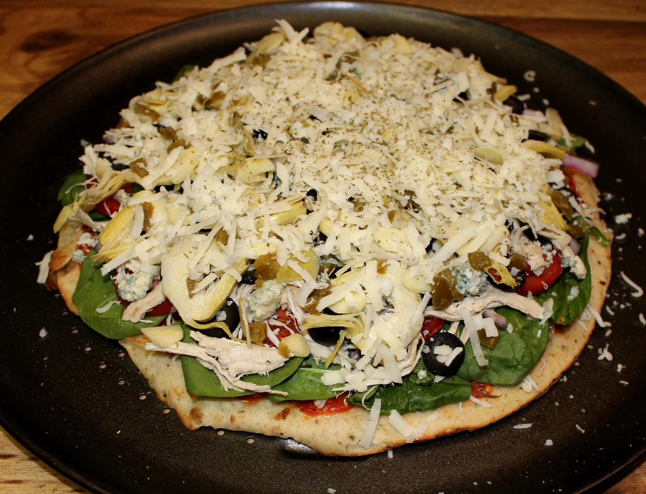Turkey Blue Cheese Pizza