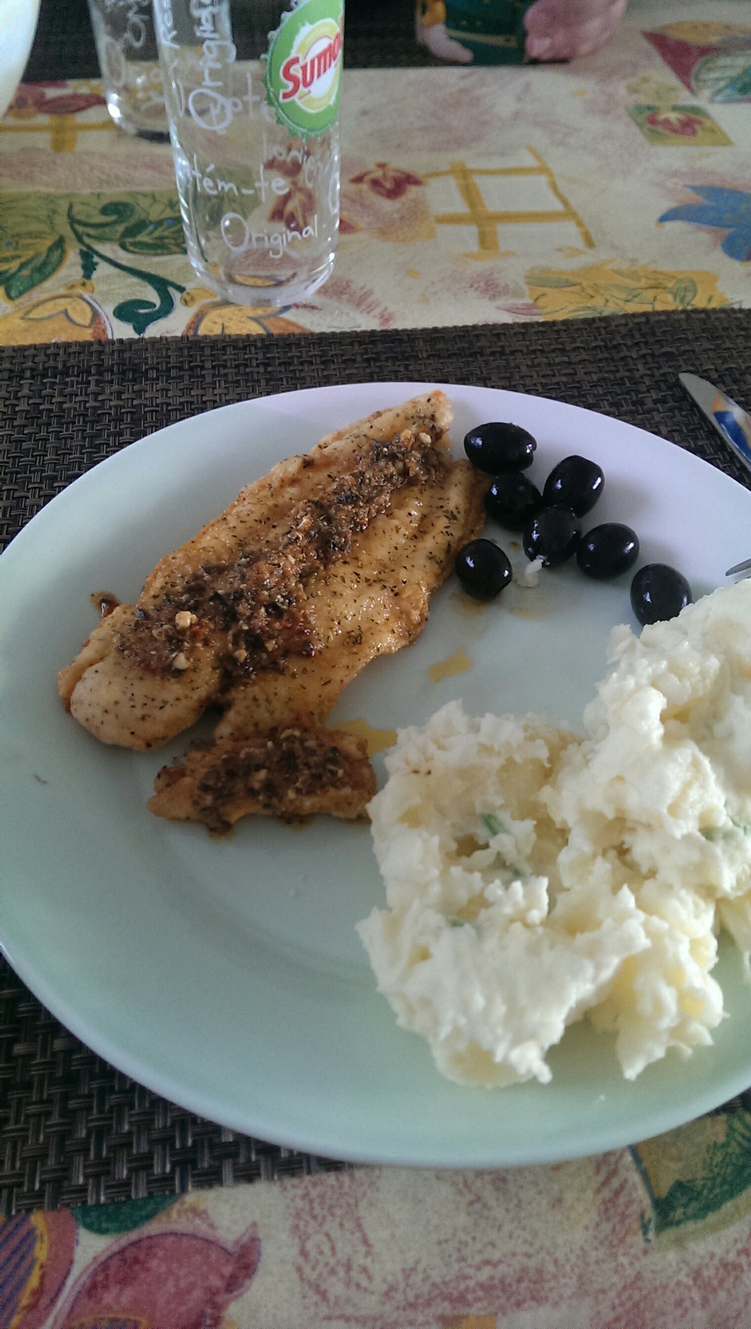 Pan Fried Basa with Mediterranean Compound Butter