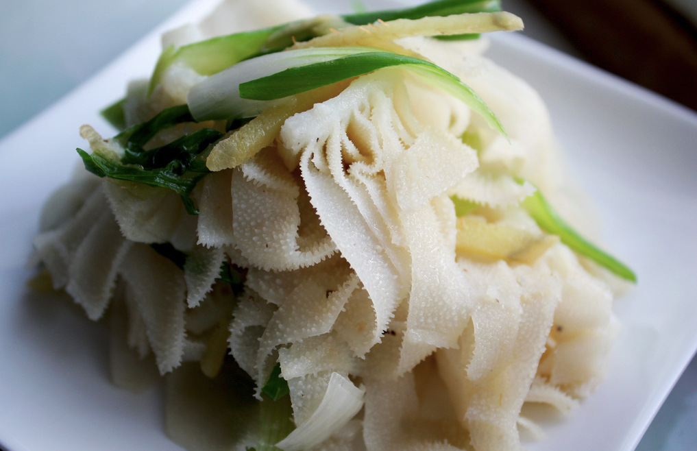 Ginger Scallion Beef Tripe