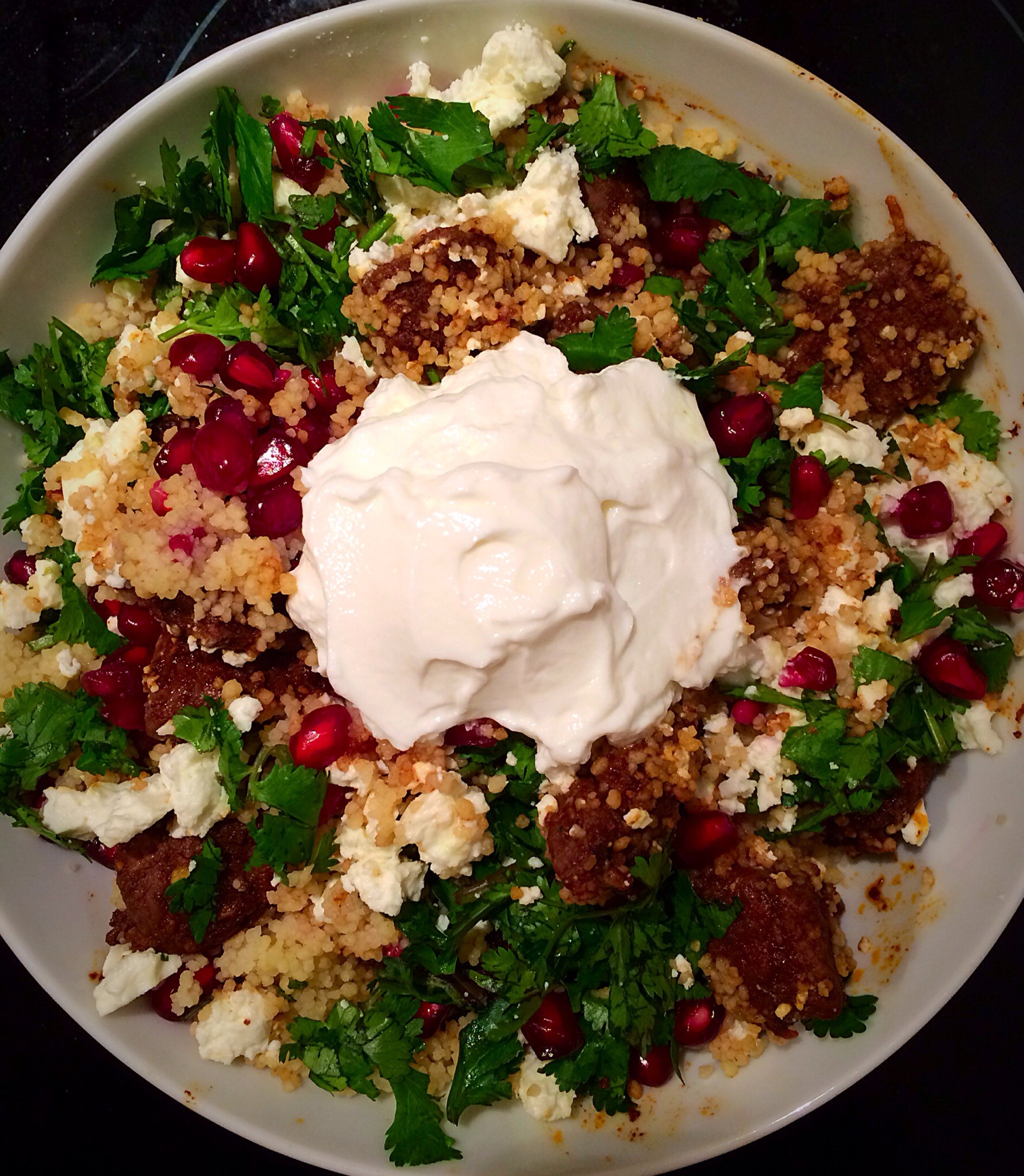 Moroccan lamb bowl