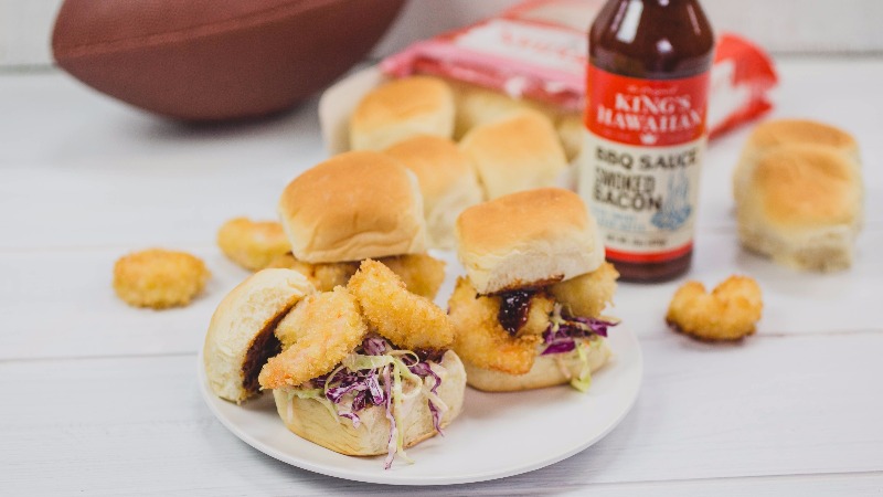 BBQ Katsu Shrimp Sliders