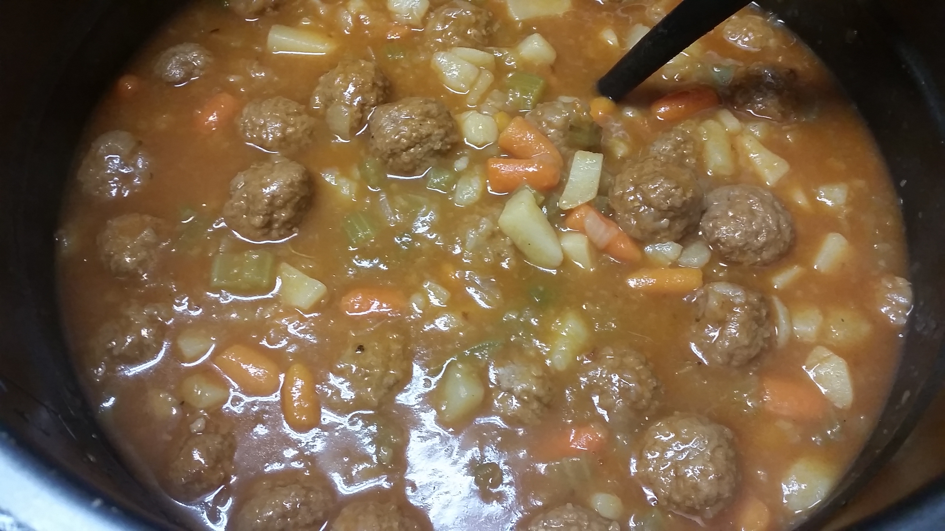 Zoot's Pressure Cooker Meatball Stew