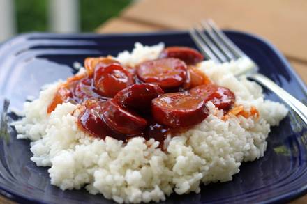 Sausage with Rice