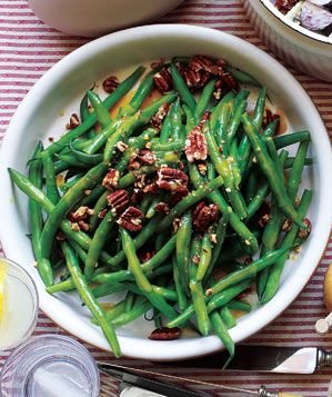 Maple Pecan Glazed Green Beans