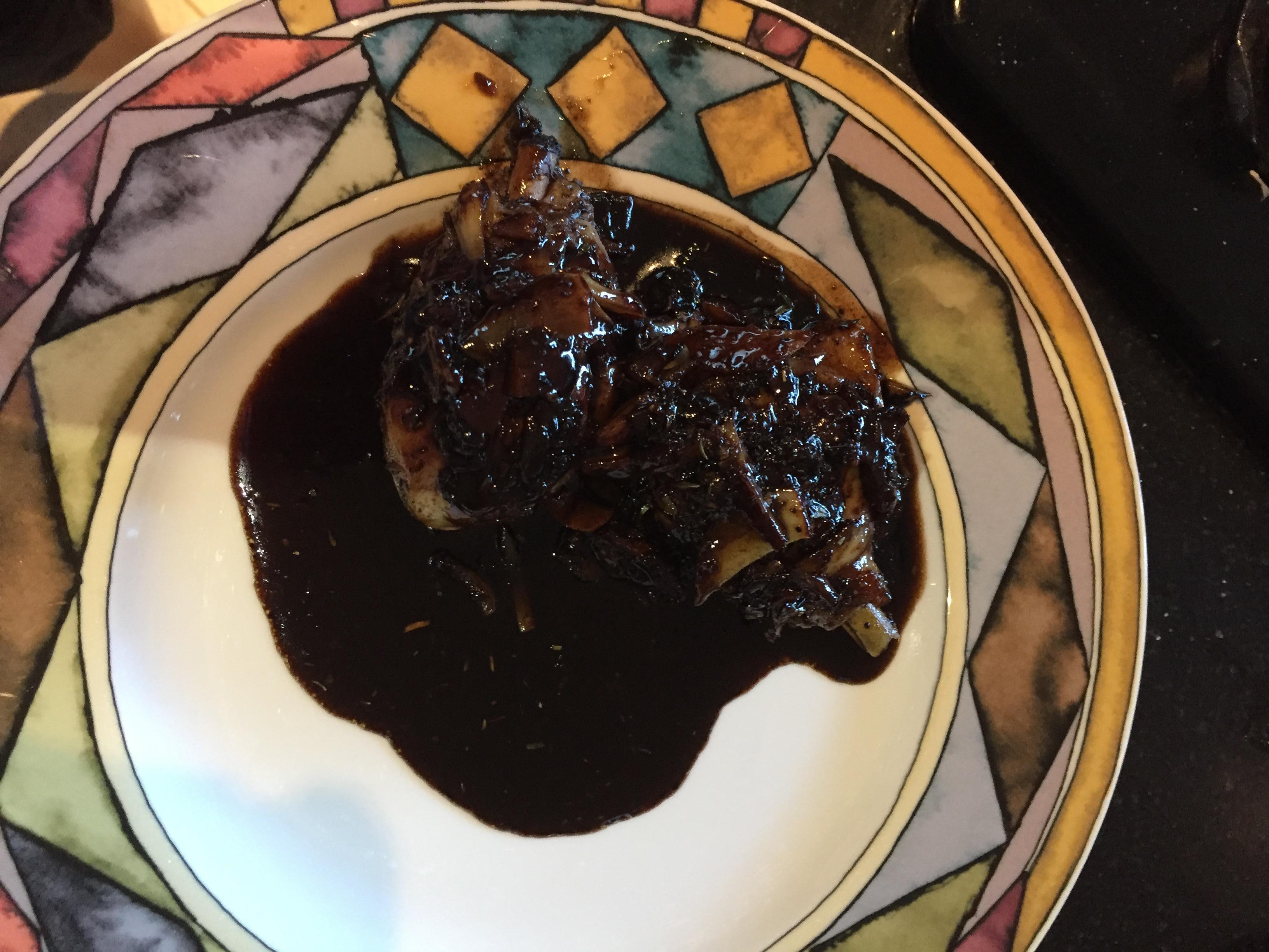 Sauteed Chicken with Garlic Slivers and Balsamic Vinegar