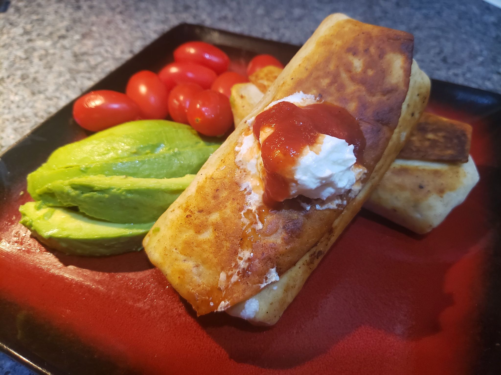 Black Bean Crunchy Burrito