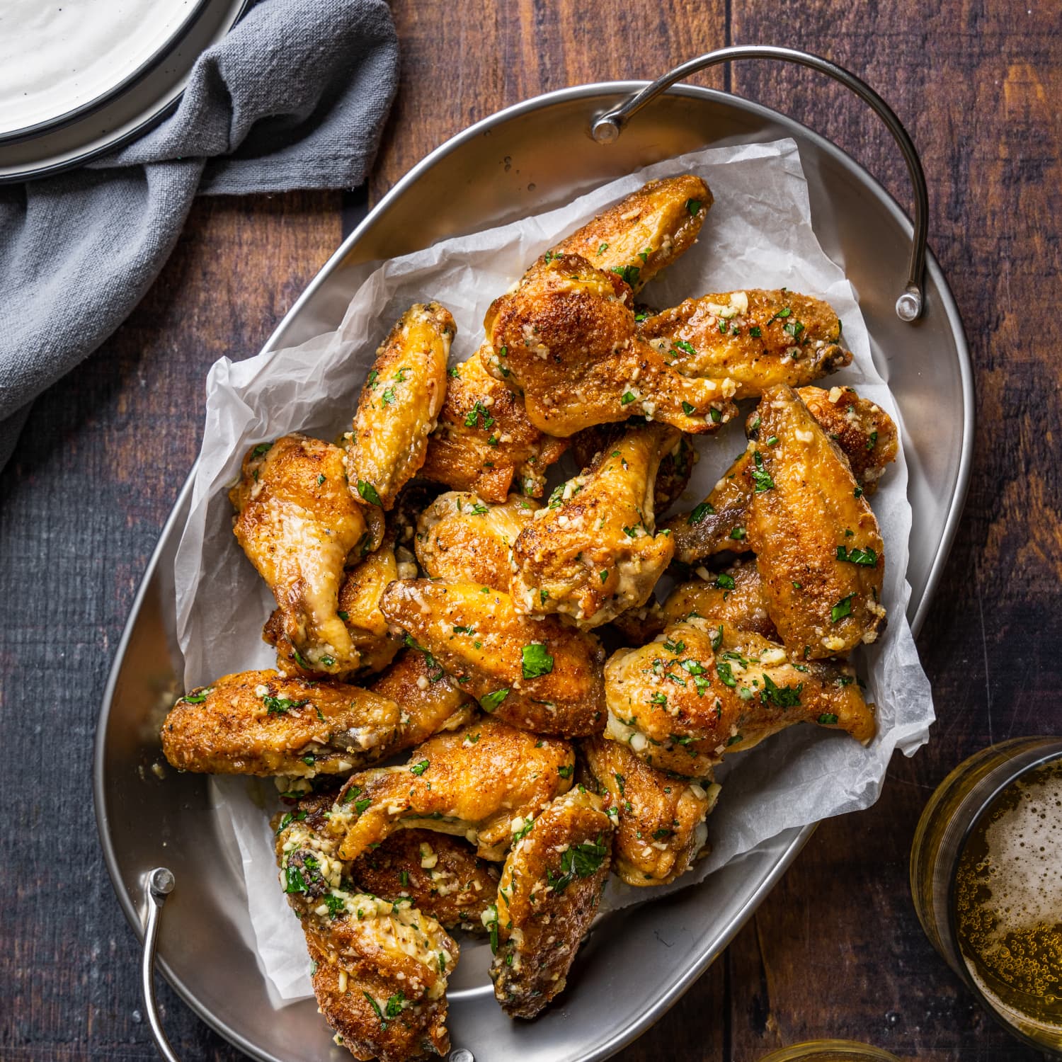 Garlic Butter & Buffalo Wings