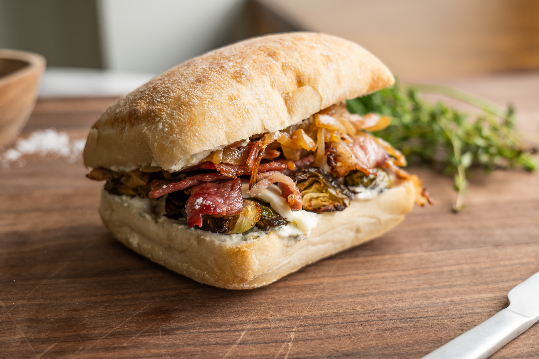 Savory Holiday Leftover Sandwich