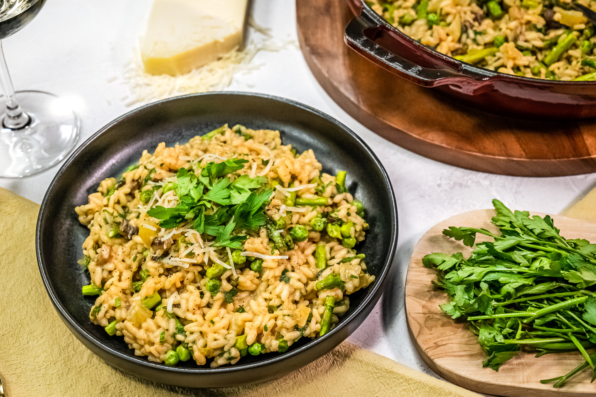 Miso + Spring Veggie Risotto