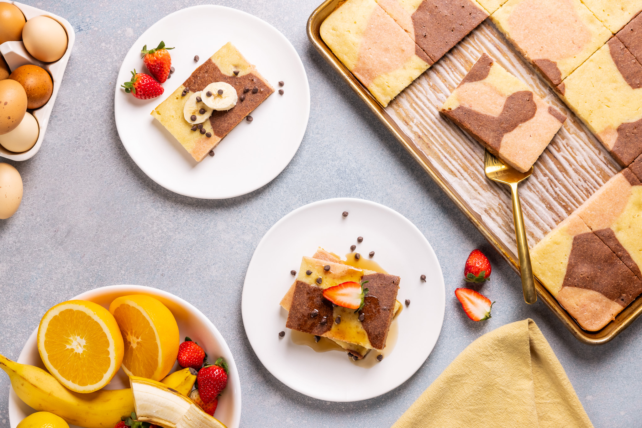 Neapolitan Sheet Pan Pancakes