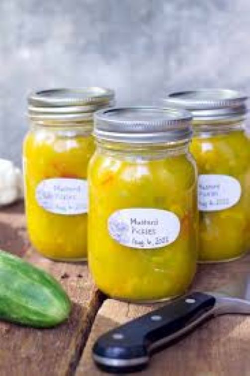 Chunky Mustard Pickles