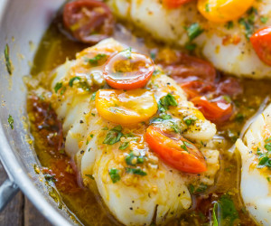 Baked Ling Cod