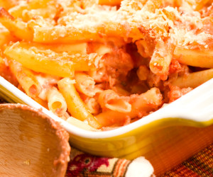 Chicken Alfredo Baked Ziti