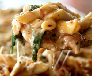 Chicken Alfredo Baked Ziti