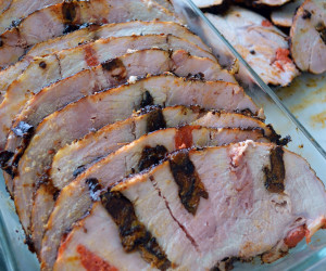 Grilled adobo-marinated beef (Carne asada y adobada)