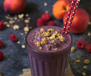 Raspberry Peach Smoothie