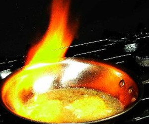 Saganaki (Greek Flaming Cheese)