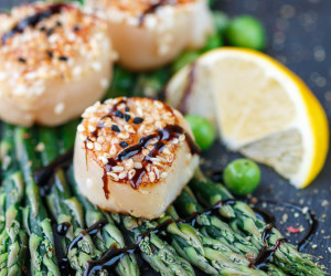 Butter-poached Scallops