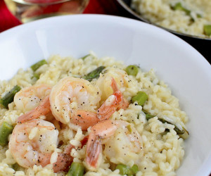 Shrimp and Asparagus Risotto
